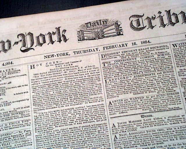 Karl Marx as a newspaper reporter... - RareNewspapers.com