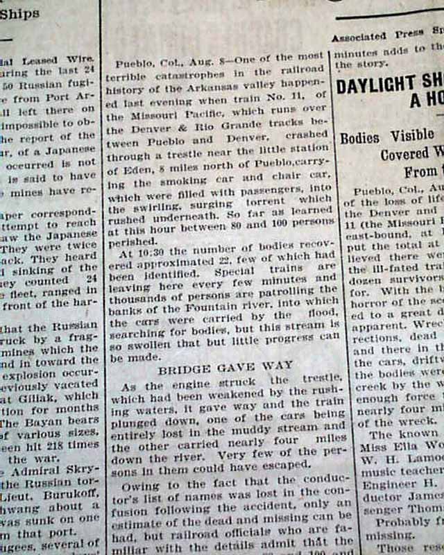 1904 Eden train wreck... - RareNewspapers.com