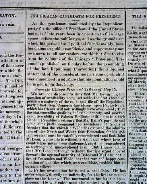 Great & early Abe Lincoln text... What to do with the captured slaves ...