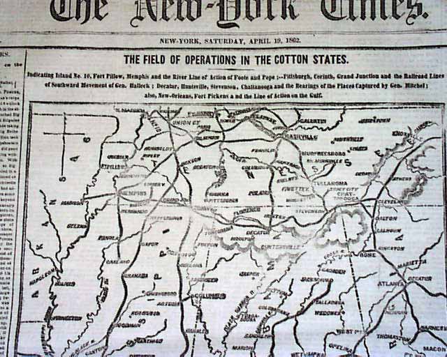 1862 Cotton States... - RareNewspapers.com