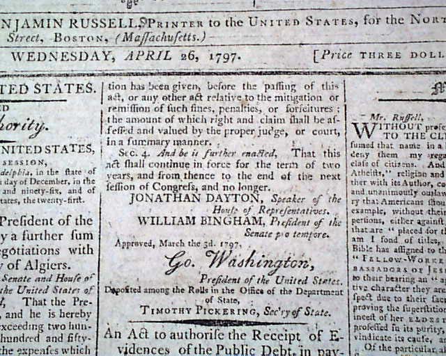 Washington on the front page, four times... - RareNewspapers.com