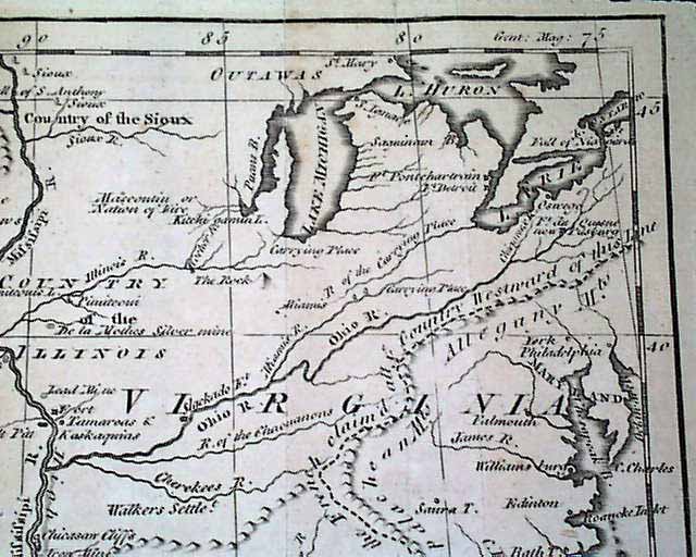 Map of America in 1763... - RareNewspapers.com