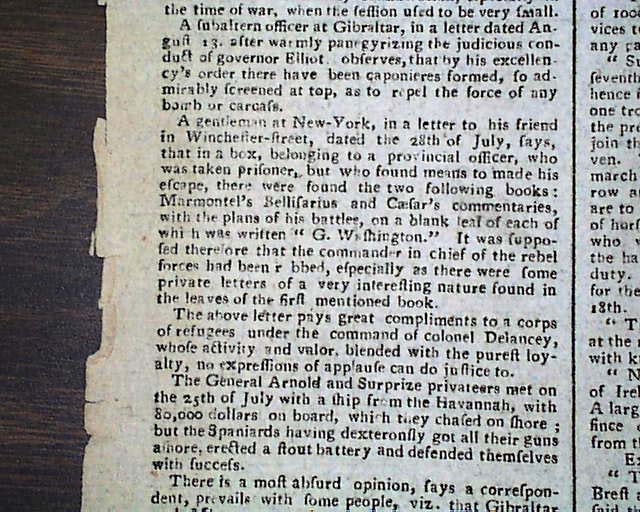 Tidbits on the Revolutionary War in a Philadelphia newspaper ...