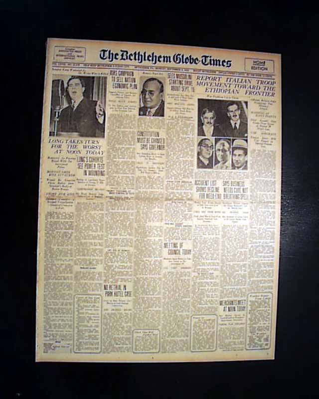 Huey Long shot... - RareNewspapers.com