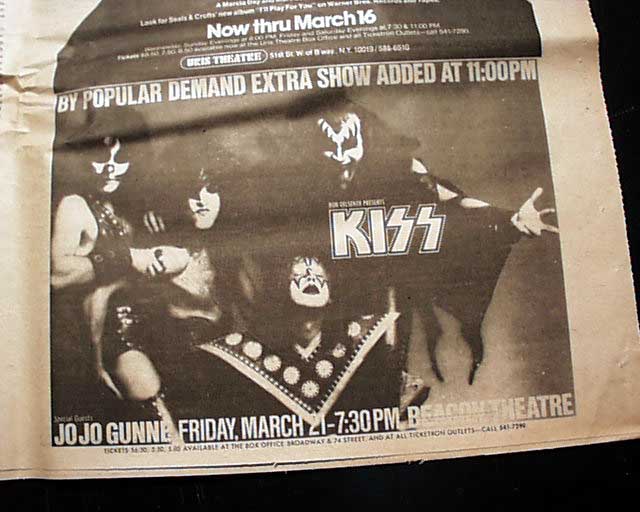 1975 KISS concert tour ad... - RareNewspapers.com