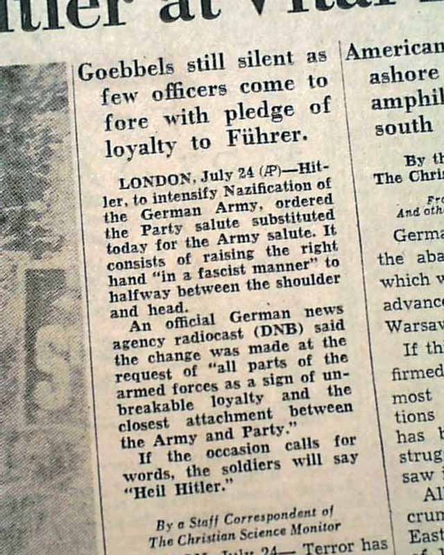 Attempt to kill Hitler... Real life "Valkyrie" event ...