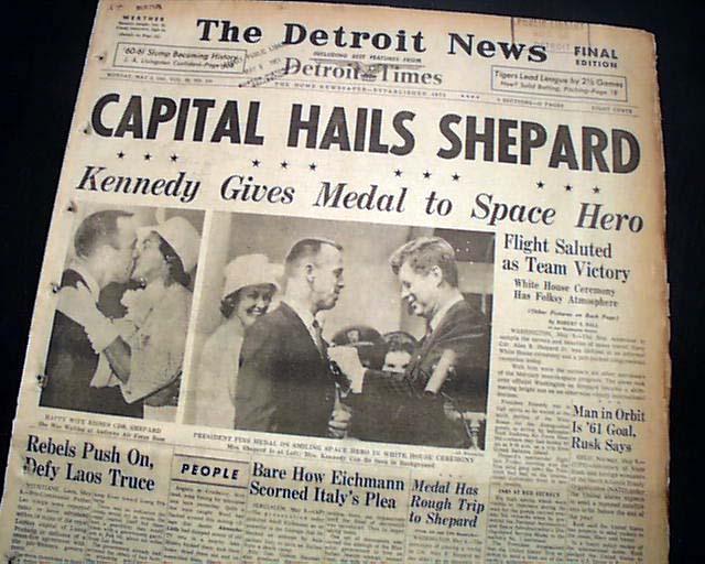 America's first man in space... - RareNewspapers.com