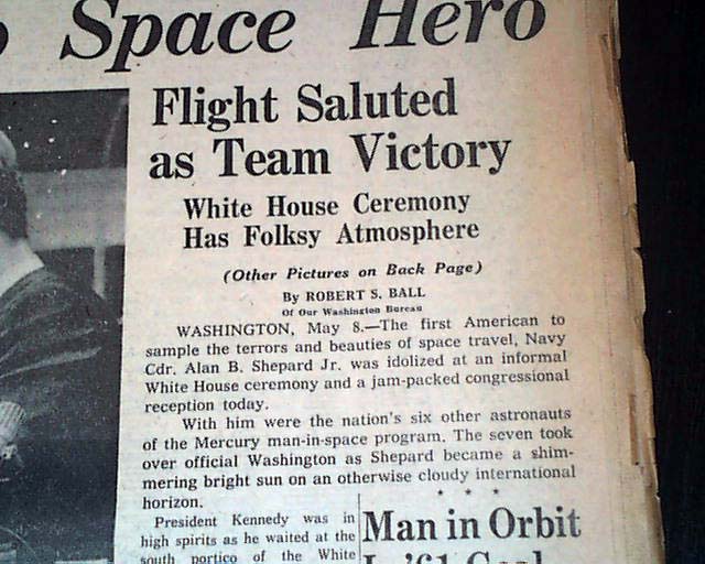 America's first man in space... - RareNewspapers.com