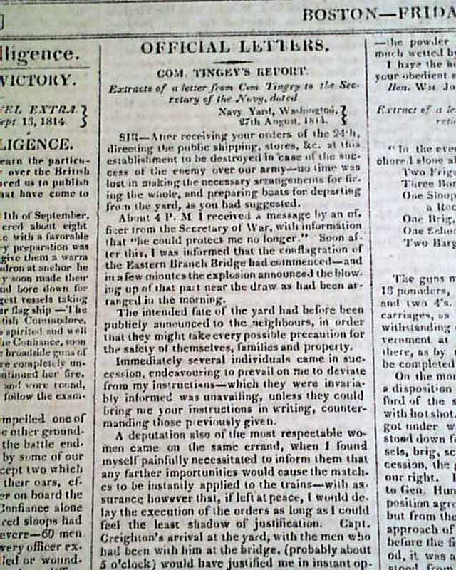 Three pages taken up with War of 1812 news... - RareNewspapers.com