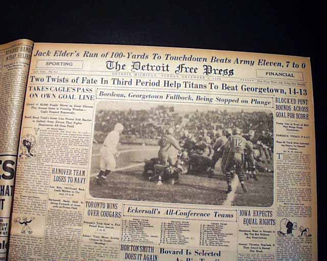 Notre Dame-Army 1929 Football Game... - RareNewspapers.com