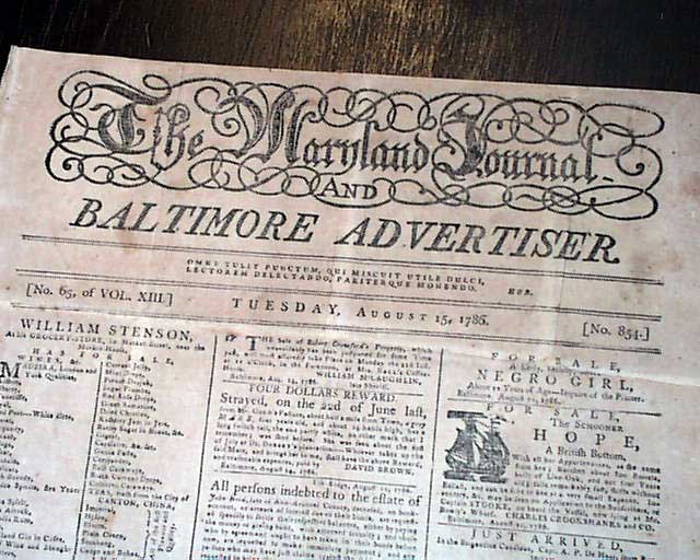 Very handsome Baltimore newspaper... - RareNewspapers.com