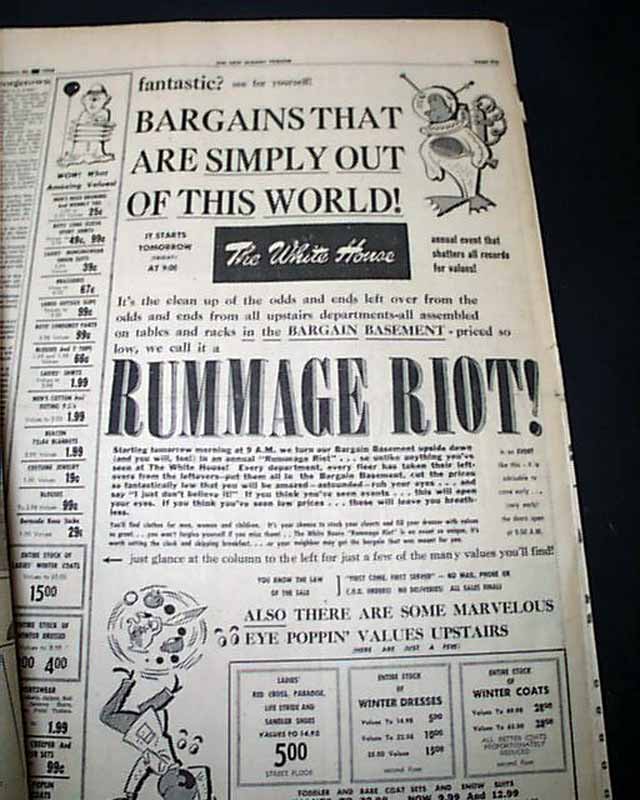 Historic Newspapers For Sale - Original Rare Newspapers ...