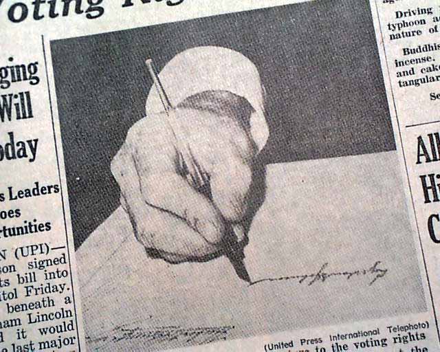 Federal Voting Rights Act of 1965... - RareNewspapers.com