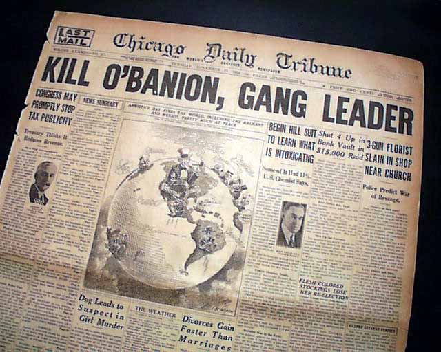 1924 Mobster Dean O'Banion assassination... - RareNewspapers.com