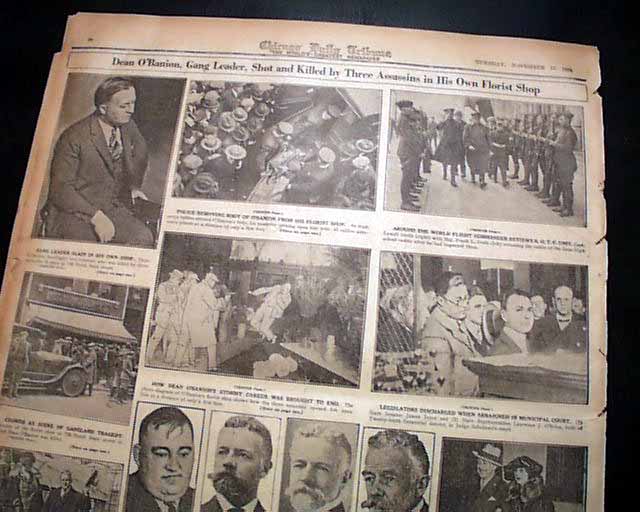 1924 Mobster Dean O'Banion assassination... - RareNewspapers.com