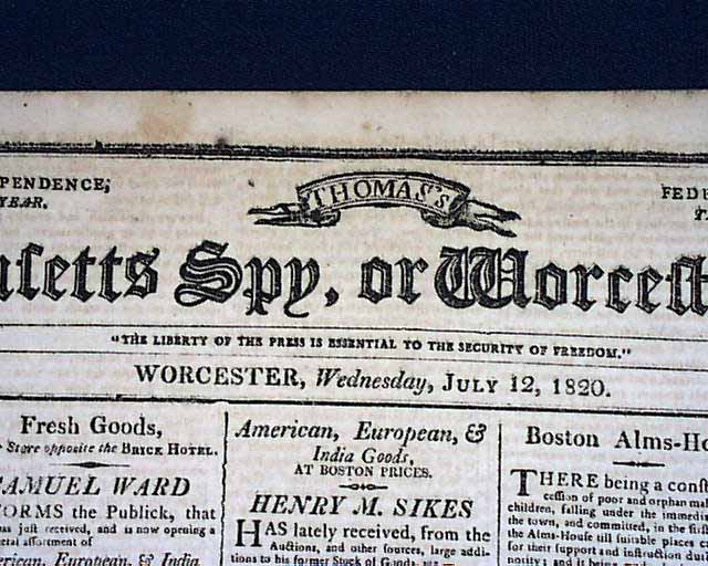Erie Canal 1820... - RareNewspapers.com
