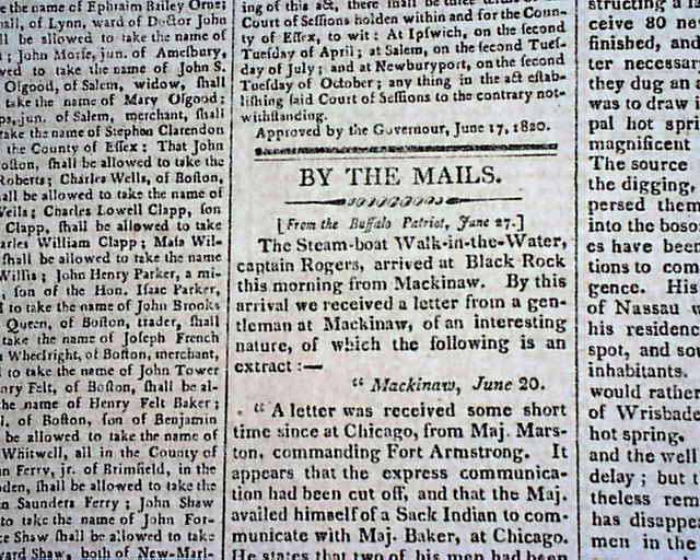 Erie Canal 1820... - RareNewspapers.com