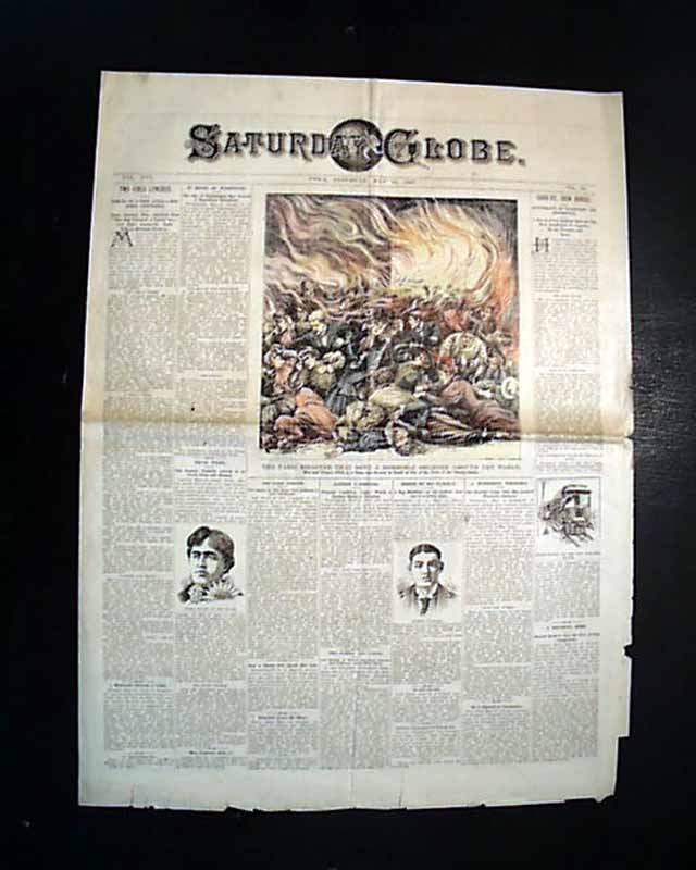 Color print of the Paris disaster... Oscar Wilde... - RareNewspapers.com