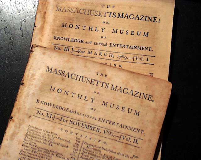 Six American magazines of the late 18th century... - RareNewspapers.com