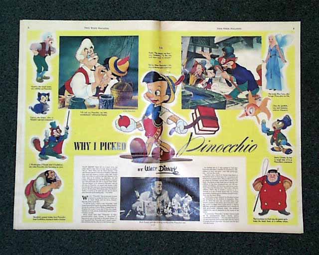 Walt Disney's Pinocchio - Early Images... - RareNewspapers.com