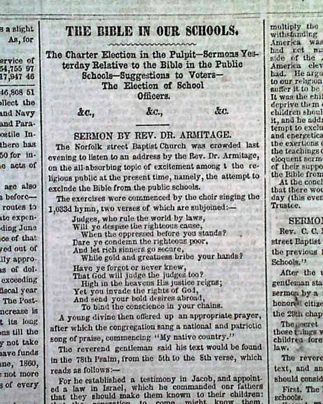 Bibles in Public Schools...... - RareNewspapers.com