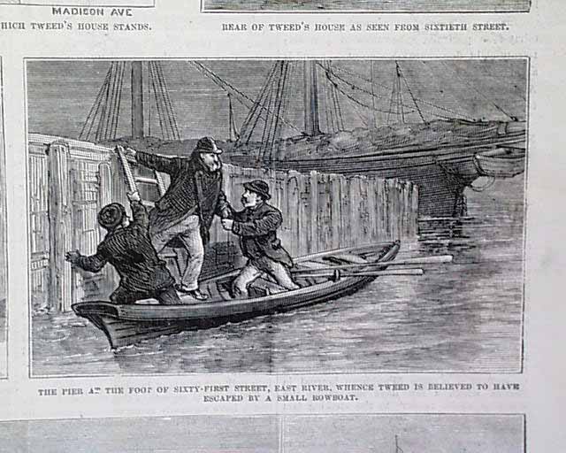 Escape of William "Boss" Tweed... - RareNewspapers.com
