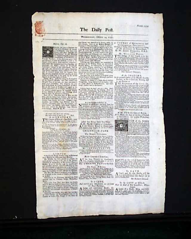 One of the earliest daily newspapers in the world... - RareNewspapers.com