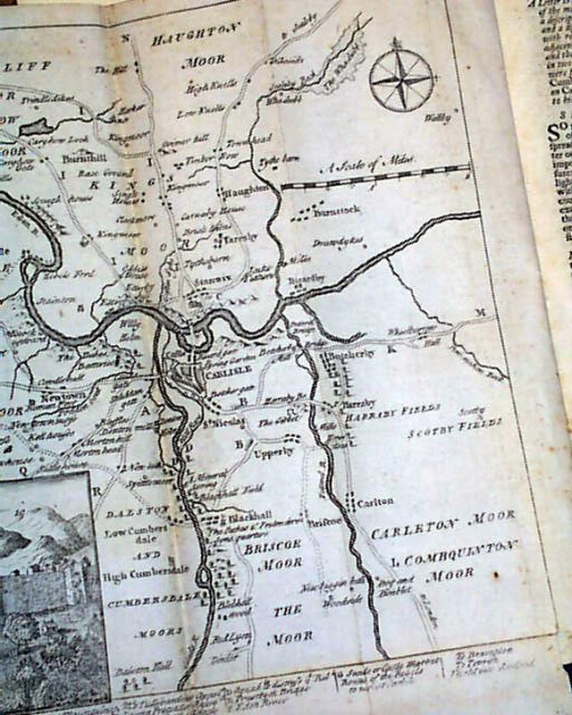 The Jacobite Rebellion... Battle of Culloden with a print of the hero ...