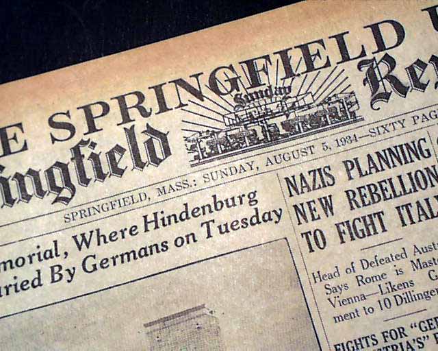 Adolph Hitler becomes Dictator of Germany... - RareNewspapers.com