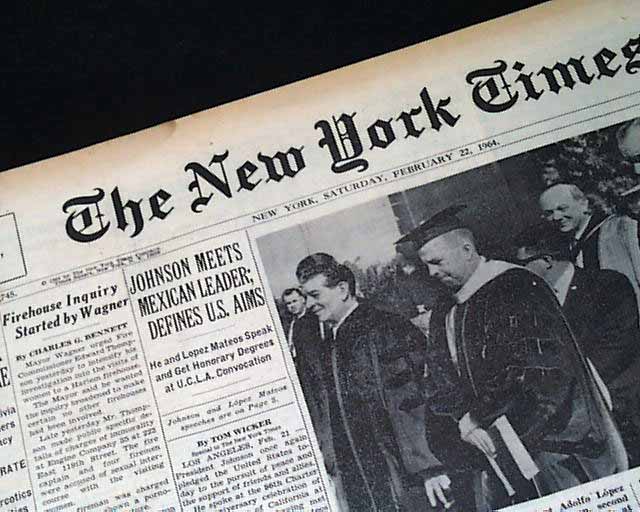 The Beatles America invasion in 1964..... - RareNewspapers.com