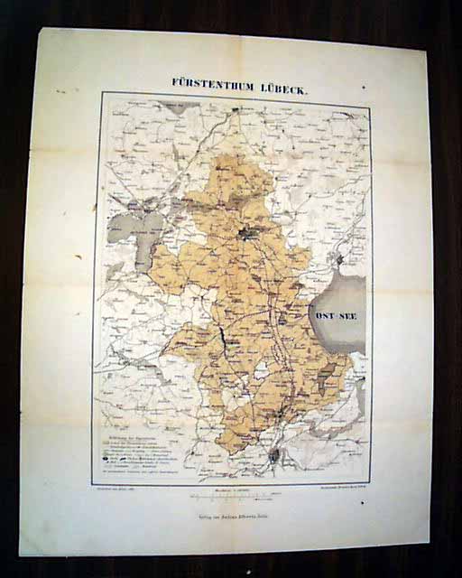 Map of northern Germany, 1881... - RareNewspapers.com
