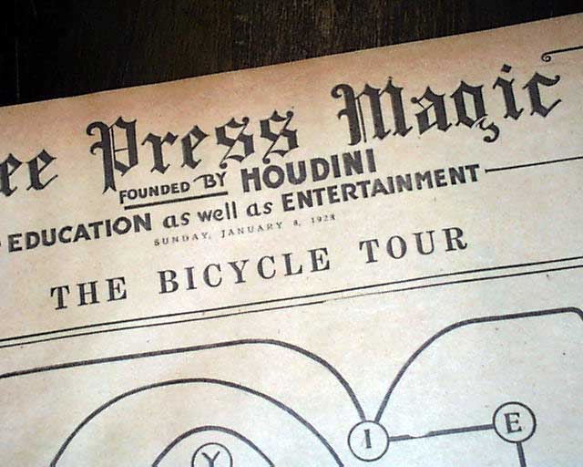 Harry Houdini's "magic" newspaper... - RareNewspapers.com