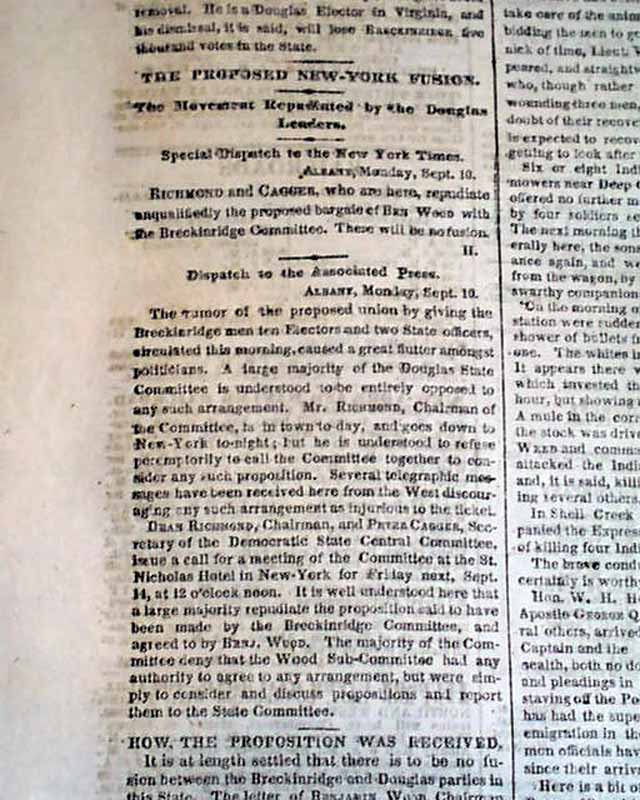 Lincoln's 1860 Presidential campaign... - RareNewspapers.com