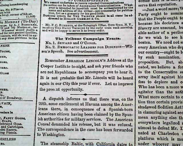 Abraham Lincoln... - RareNewspapers.com