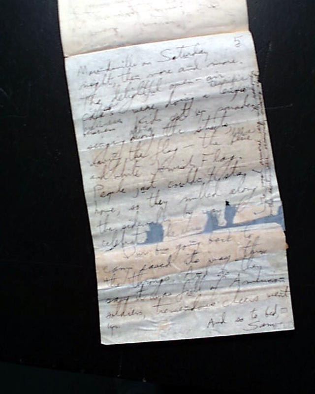 Germans surrender, with a letter from a soldier who was there ...