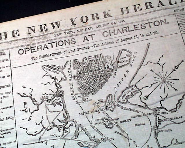 Charleston map... Lawrence massacre... - RareNewspapers.com