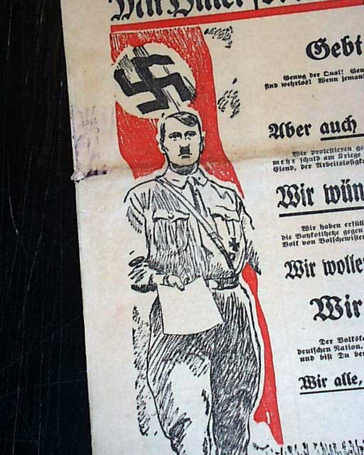Nazi propaganda newspaper: a special edition... - RareNewspapers.com