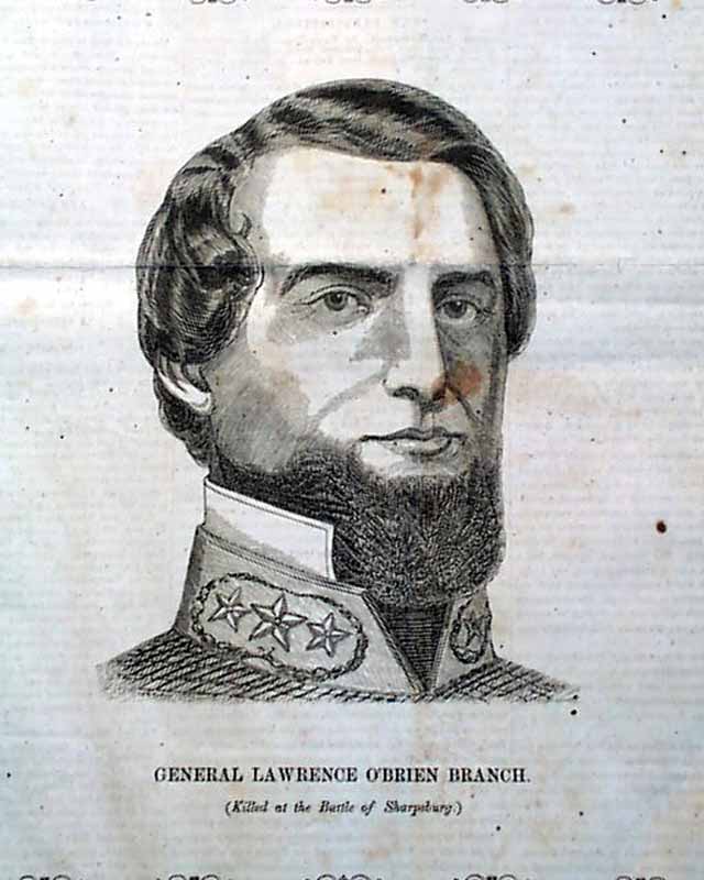General Lawrence O'Bryan Branch... The Confederate version of "Harper's ...