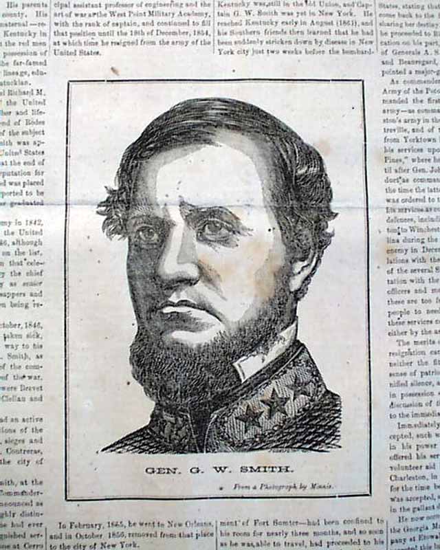 General G. W. Smith... The Confederate version of "Harper's Weekly ...