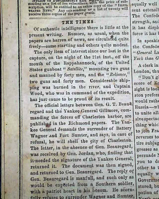 Secretary of War James Seddon... The Confederate version of "Harper's ...