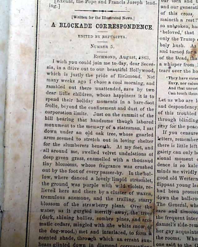 Secretary of War James Seddon... The Confederate version of "Harper's ...