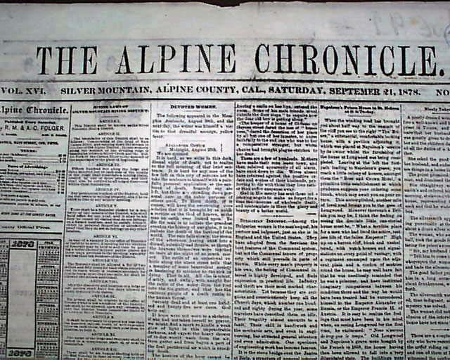 Newspaper from a ghost town... - RareNewspapers.com