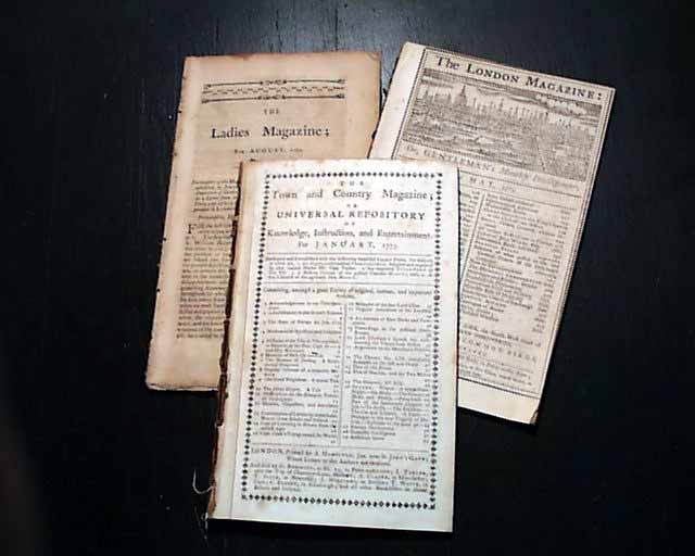 Seven British magazines of the 1700's... - RareNewspapers.com