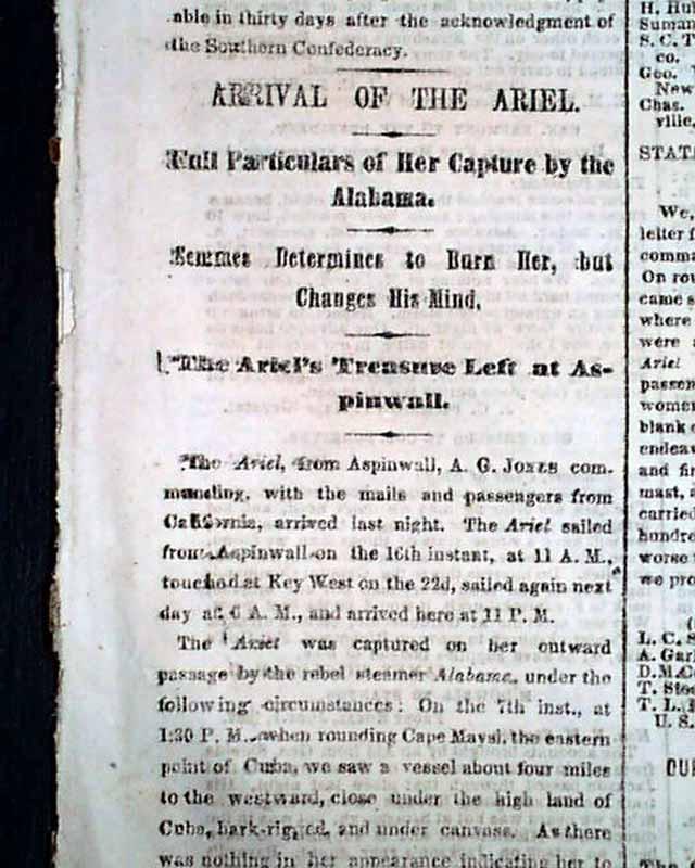 Proclamation signed by Jefferson Davis: Butler to be hanged ...