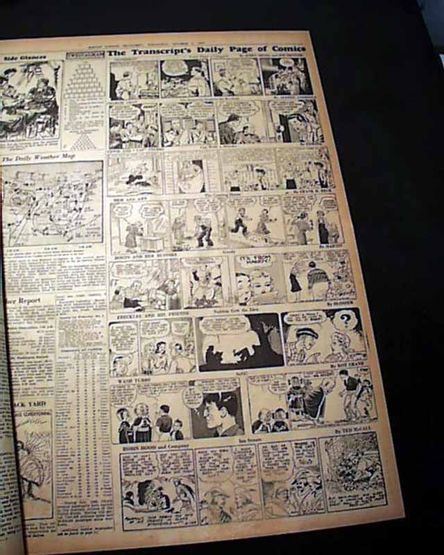 Superman comic strip from the first year of publication ...