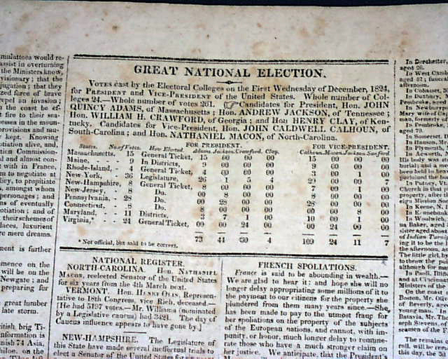 Vice President John Calhoun.... - RareNewspapers.com
