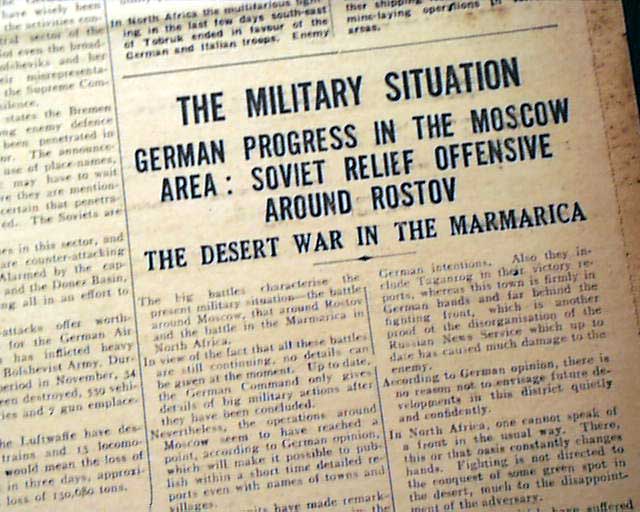 A Nazi newspaper from a British island: 4 days before Pearl Harbor ...