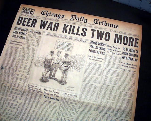 1930 Chicago gangland war in full swing... - RareNewspapers.com
