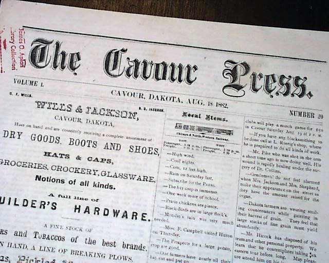 A very rare South Dakota newspaper... - RareNewspapers.com