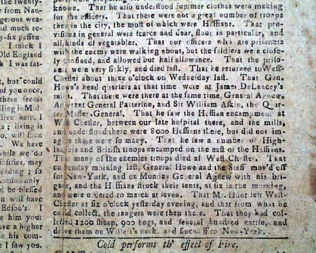 Nice Revolutionary War reports from 1776... - RareNewspapers.com